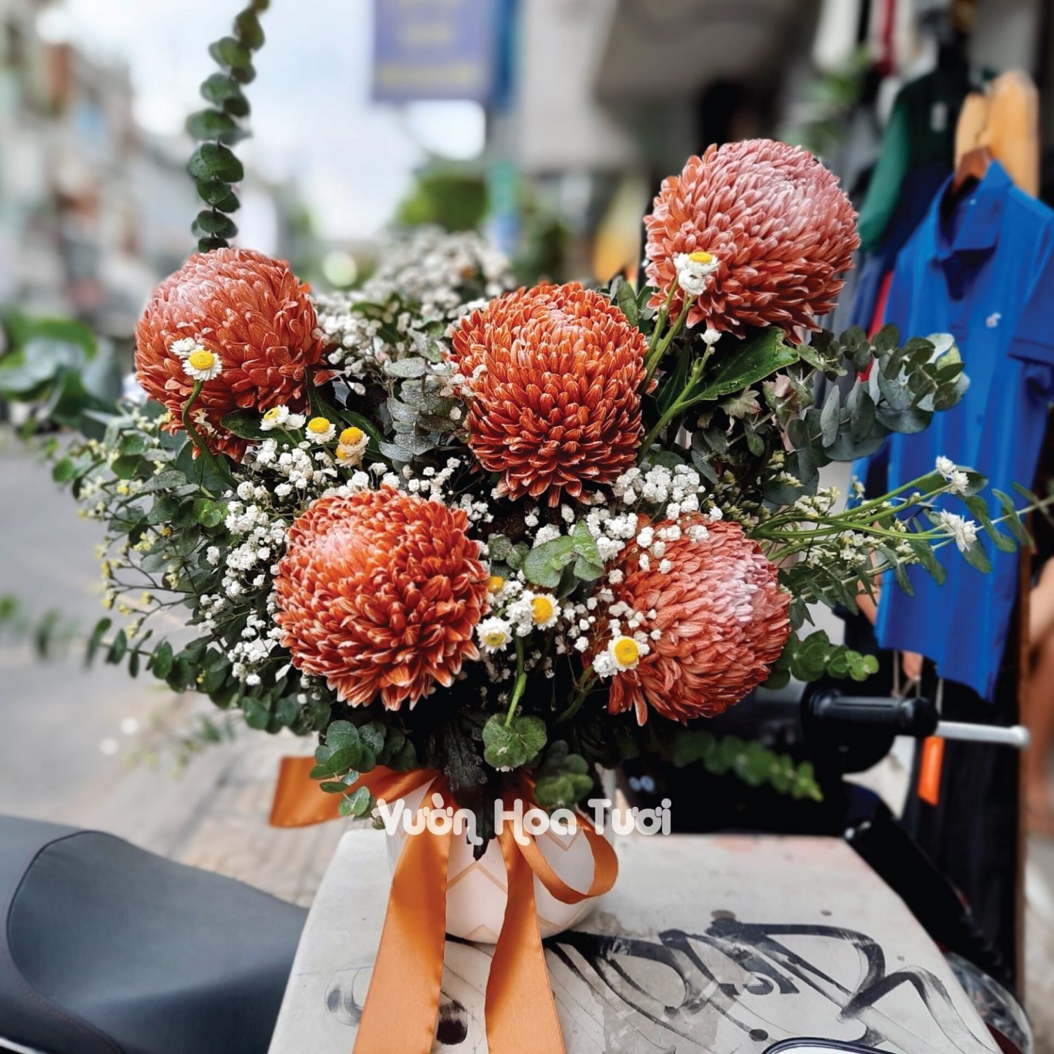 Lẵng Hoa Sinh Nhật Green Wicky Nhiệt Đới Gửi Sự Tươi Mới