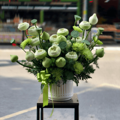 Lẵng Hoa Sinh Nhật Green Wicky Nhiệt Đới Gửi Sự Tươi Mới