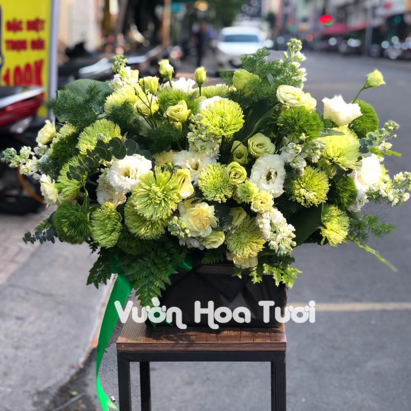 Lẵng Hoa Sinh Nhật Đẹp Green Wicky Phong cách Nhiệt Đới - LHT002 | Vườn ...